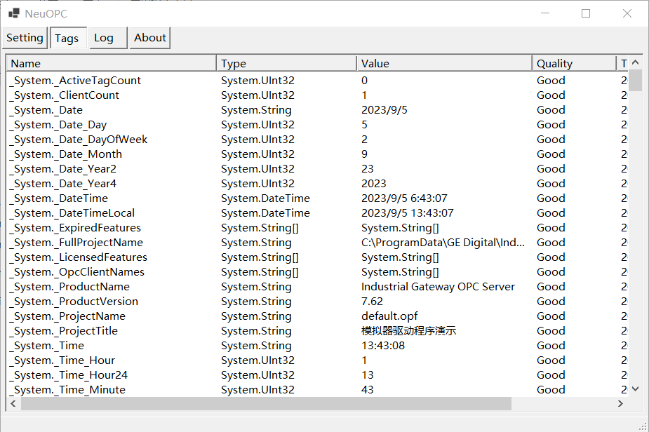 连接 Neuopc Neuron 文档